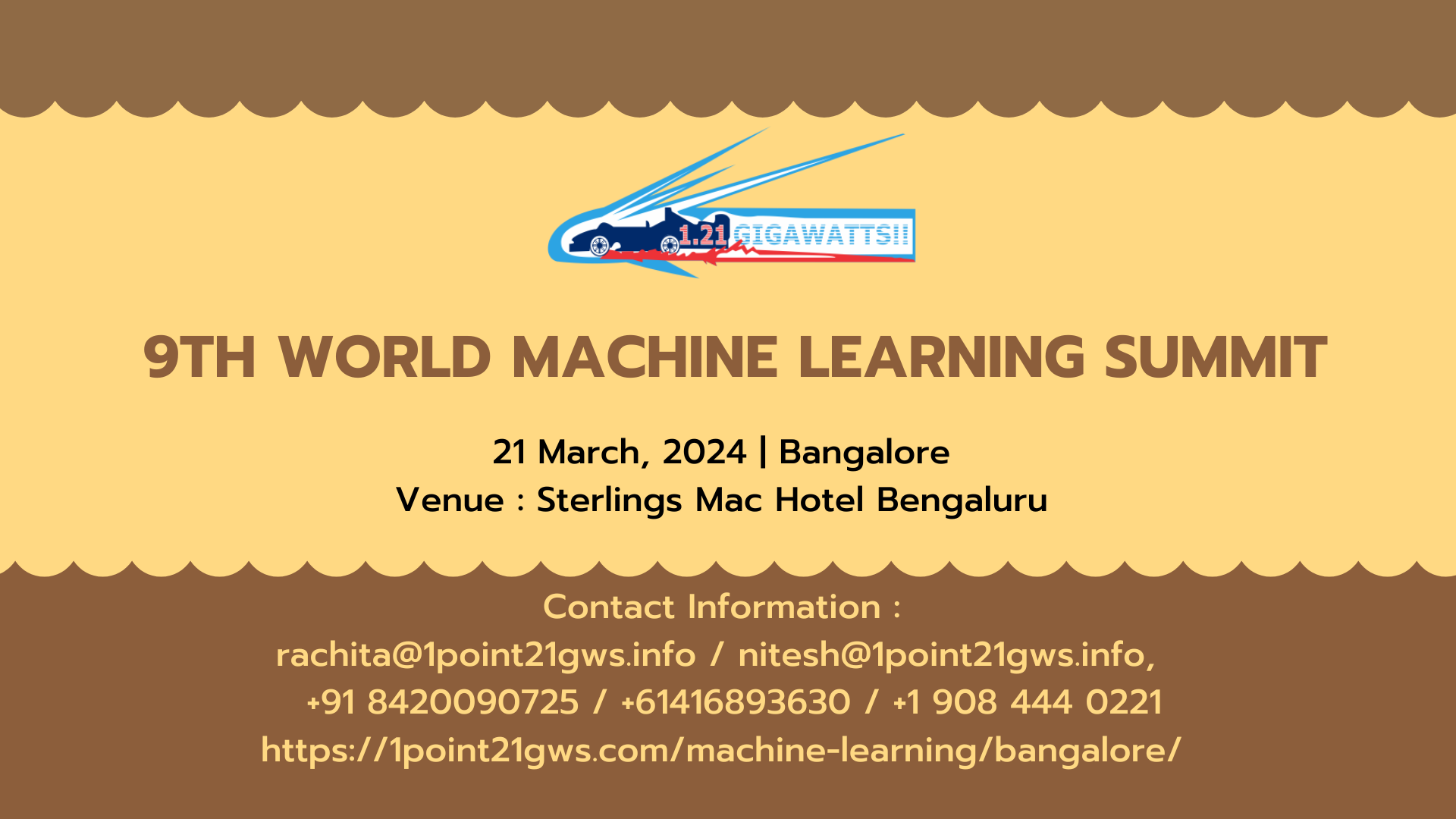 9th World Machine Learning Summit - Bangalore